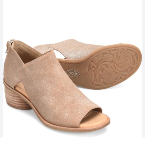 Sofft | Shoes | New Sofft Fullgrain Italian Suede Metallic Finish ...
